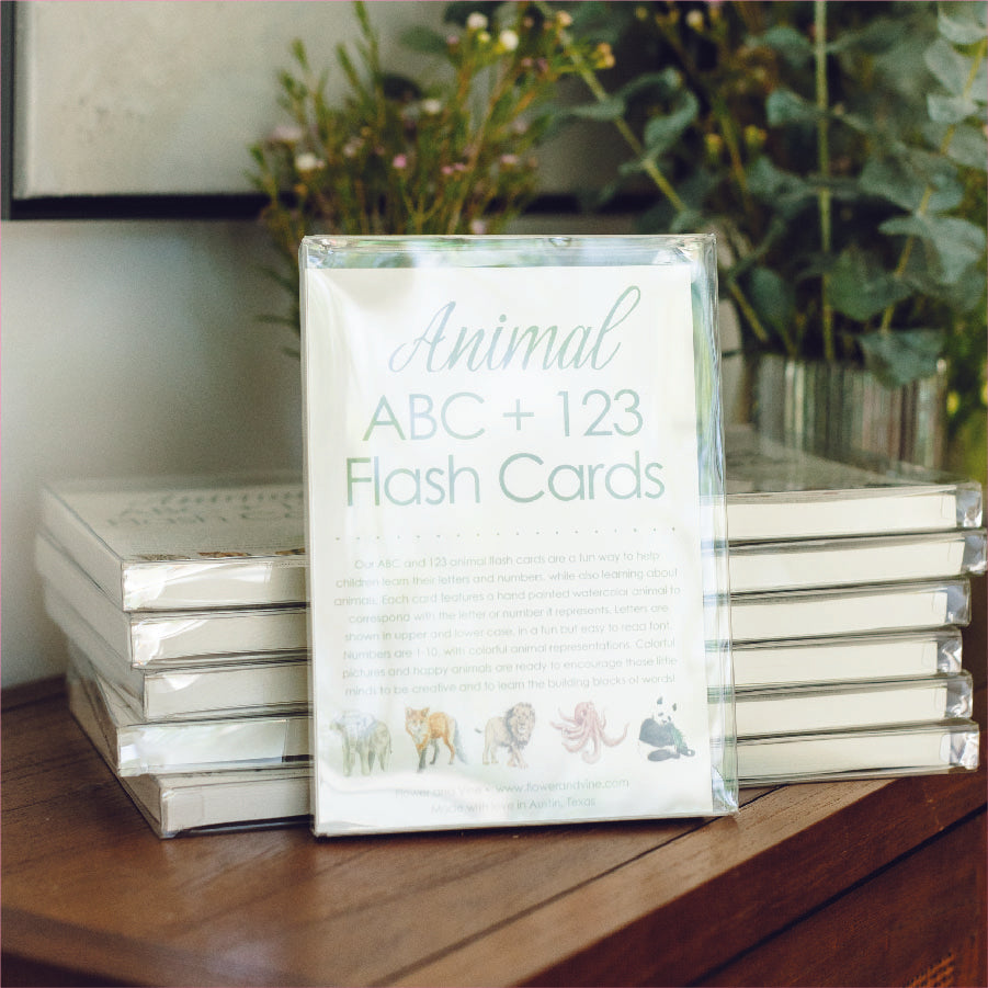 ABC Animal Flashcards – Flower and Vine